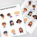 Busy Book Printable, Emotions Matching Game, Educational Worksheet ...