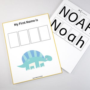 Educational Activity, Building My Name, Homeschool Printable, Busy ...