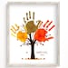 Happy Fall Handprint Craft, Printable DIY Autumn Handprint Art ...