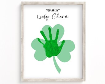 St Patrick's Day Gnome Handprint Art Craft DIY Gnome - Etsy