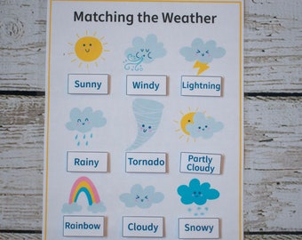 Busy Book Printable Emotions Matching Game Educational - Etsy