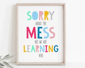 Sorry About the Mess | Etsy