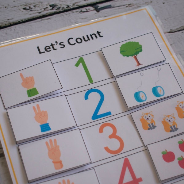 Counting Activity Book - Etsy