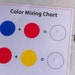 Color Mixing Chart: Primary Colors Worksheet (digital File) - Etsy