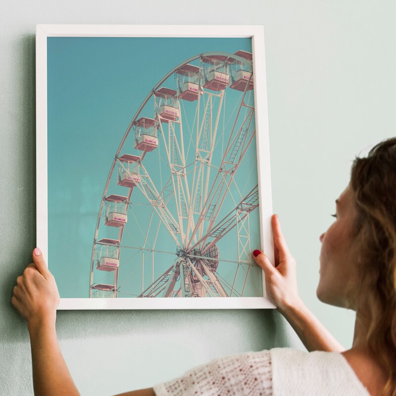 Ferris Wheel Print - Etsy