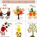 Fall Handprint Craft Bundle Printable DIY Autumn Art Memory - Etsy