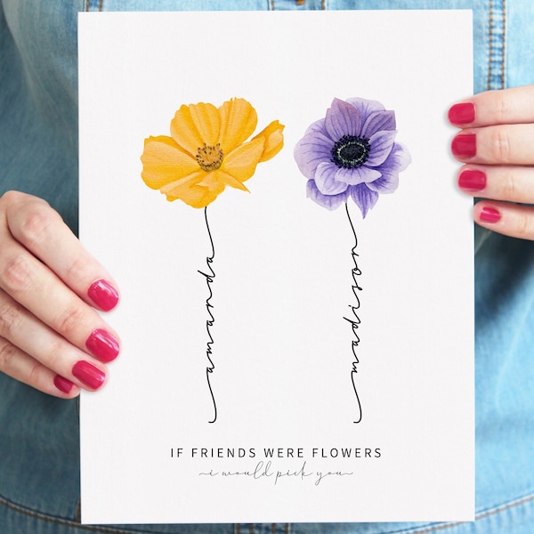 If Best Friends Were Flowers - Etsy