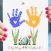 Easter Handprint Craft for Kids Digital DIY Template for Preschool ...