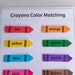 Color Matching Game, Busy Book Printable, Educational Activity ...