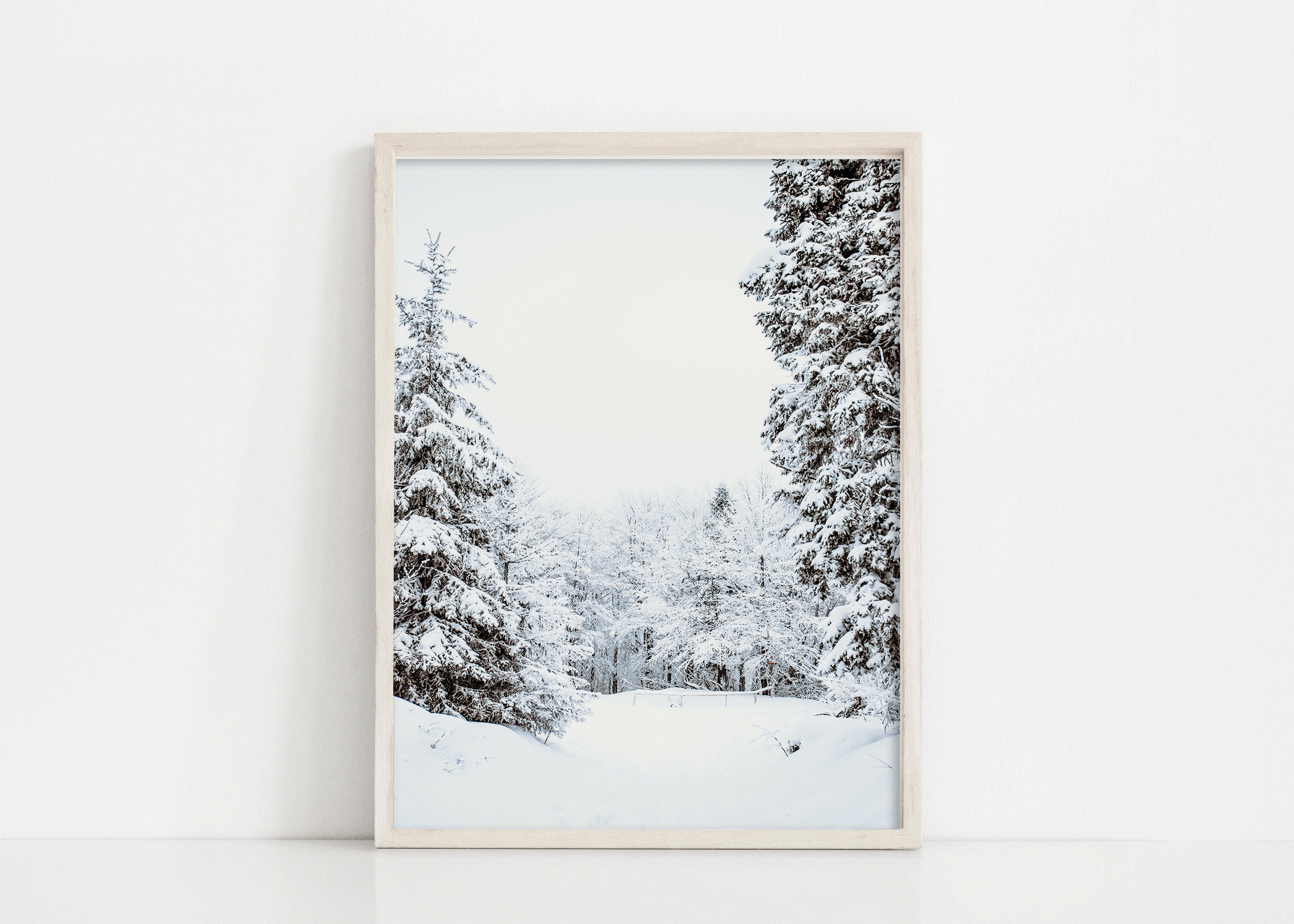 Winter Printable Wall Art Christmas Print Set of 6 Snowy | Etsy