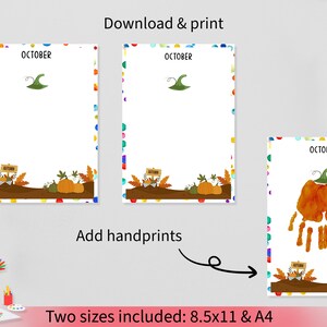 Handprint Memory Book, DIY Keepsake Kids Baby Toddler, Memory Craft ...