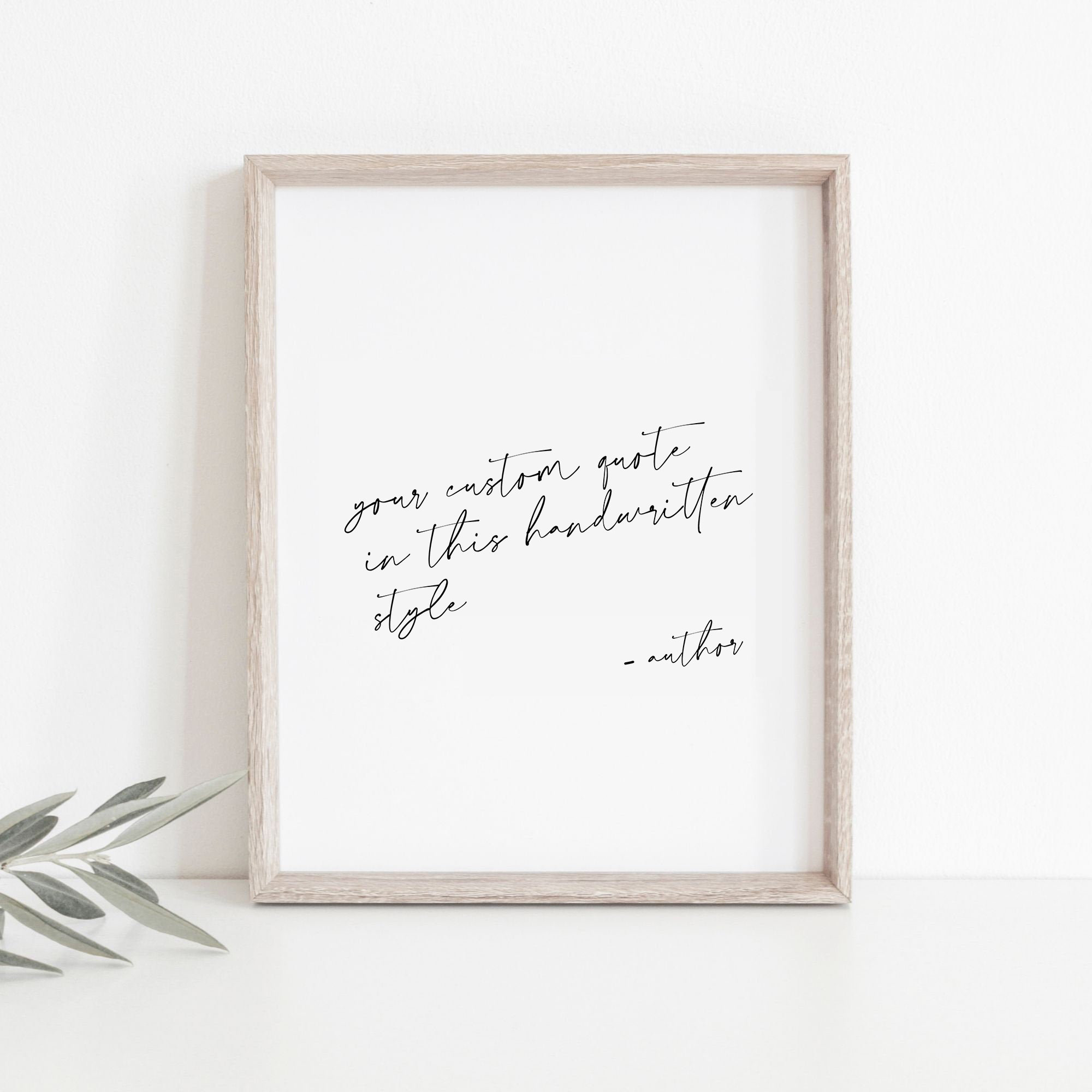 Typography Quote Custom Quote Personalized Handwritten | Etsy