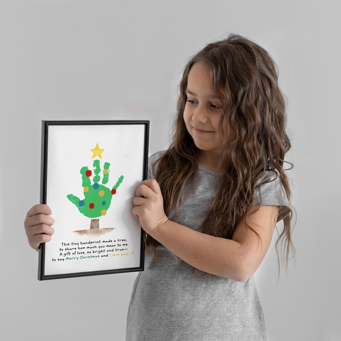 Christmas Tree Handprint Poem: Holiday Keepsake Kids Craft (digital ...
