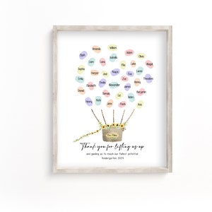 Teacher Appreciation Gift, Thank You for Lifting Us Up, Personalized ...