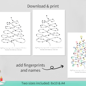 Teacher Appreciation Gift - Printable Christmas Lights With ...