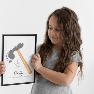 Daddy, I Love Building Memories With You! | DIY Footprint Craft ...