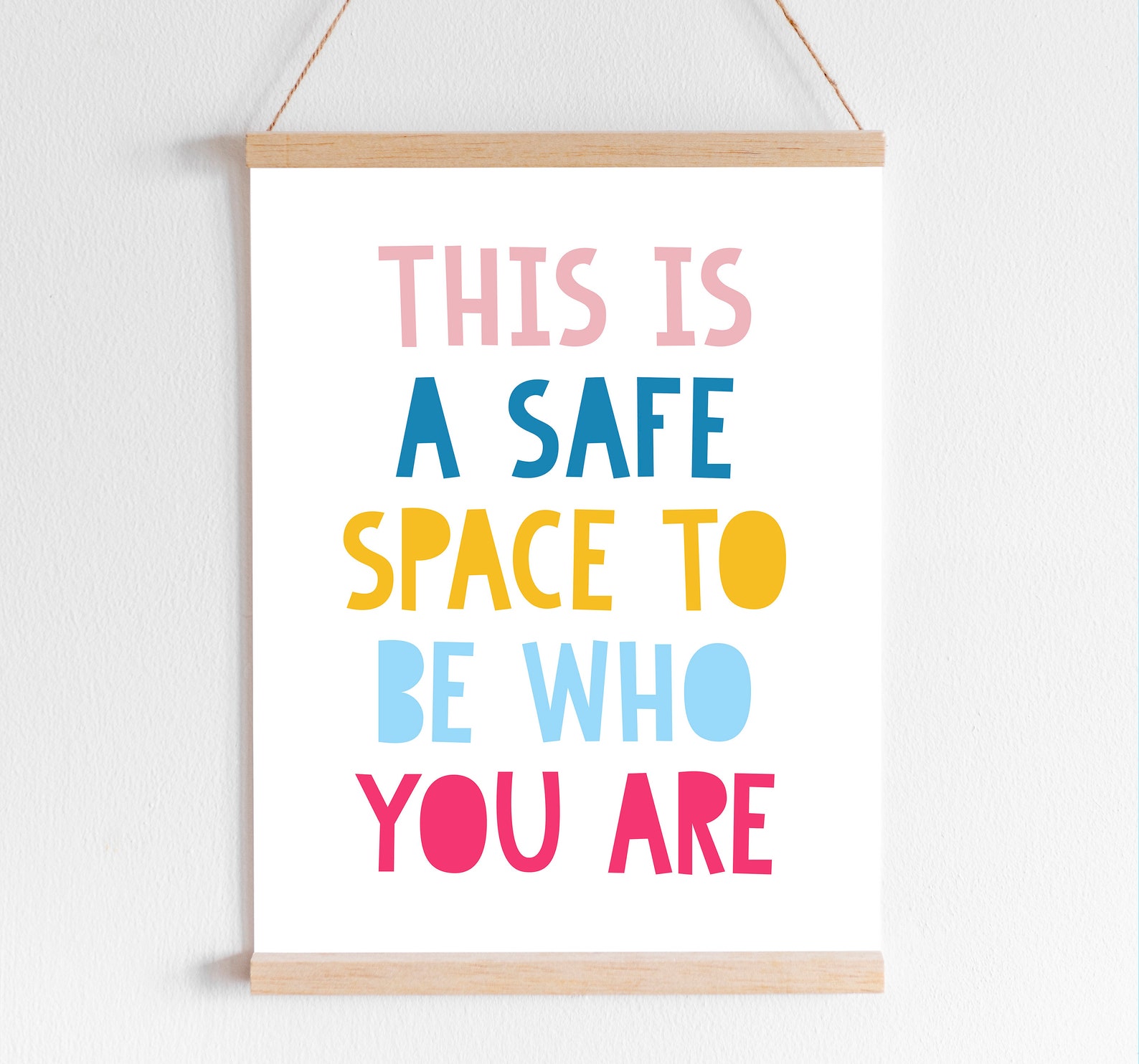 This is a Safe Space to Be Who You Are Motivational Quote | Etsy