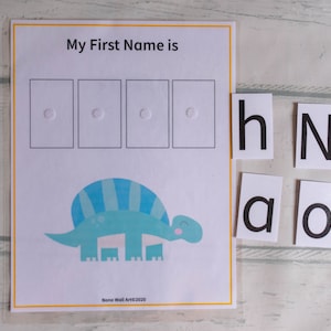 Educational Activity, Building My Name, Homeschool Printable, Busy ...