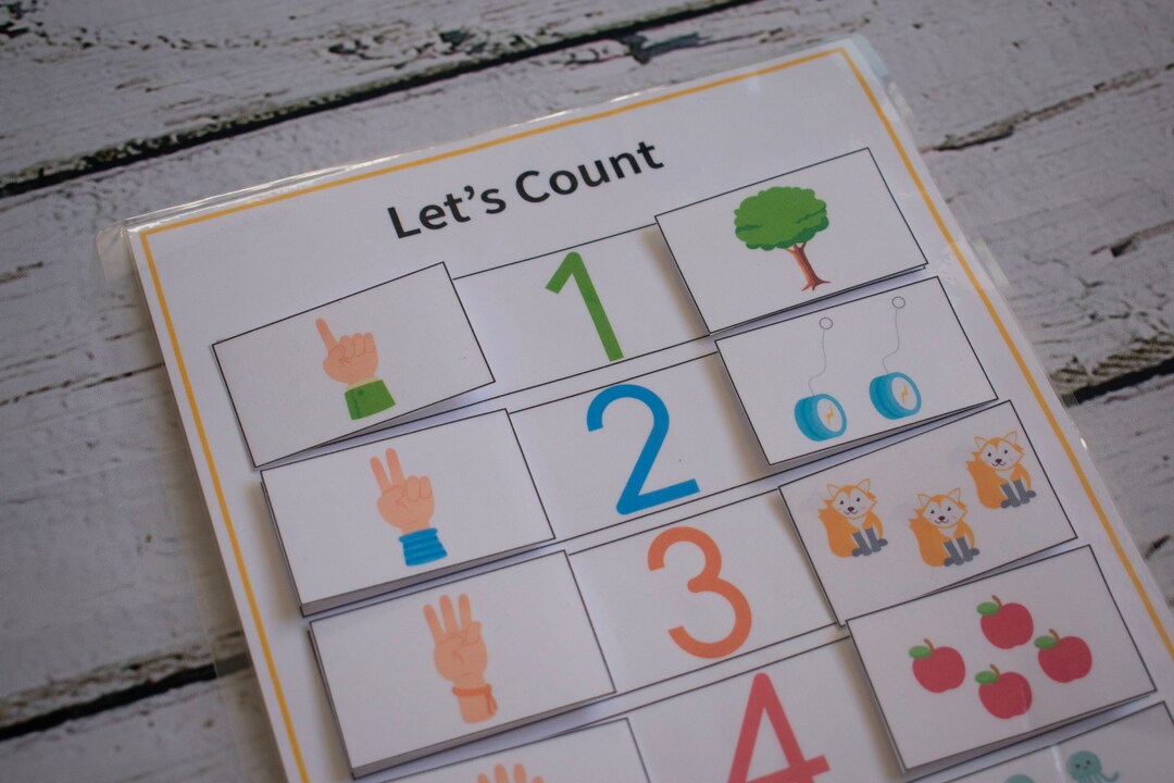 Let's Count Busy Binder Printable, Counting Activity, Homeschool ...