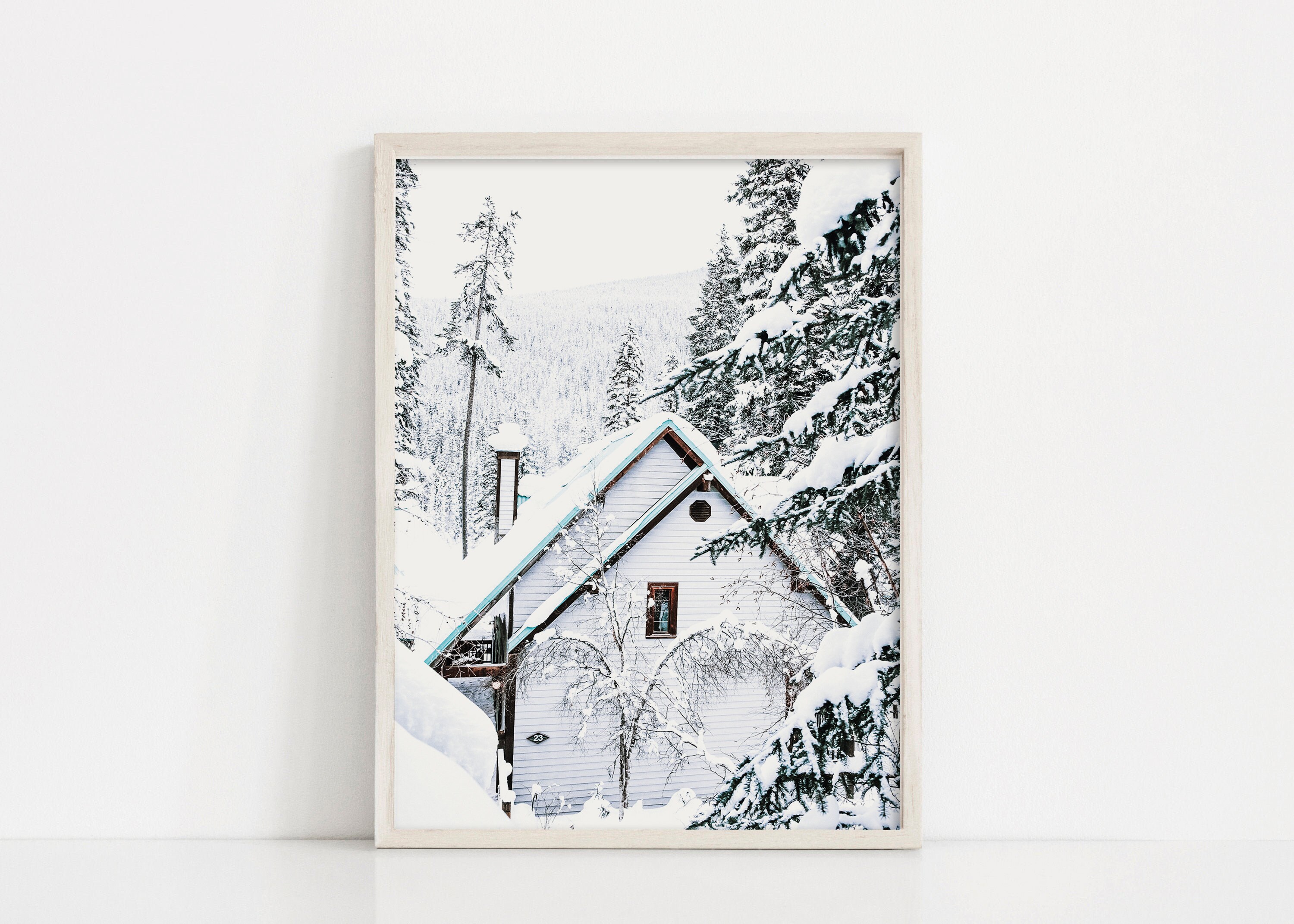 Winter Printable Wall Art Christmas Print Set of 6 Snowy - Etsy