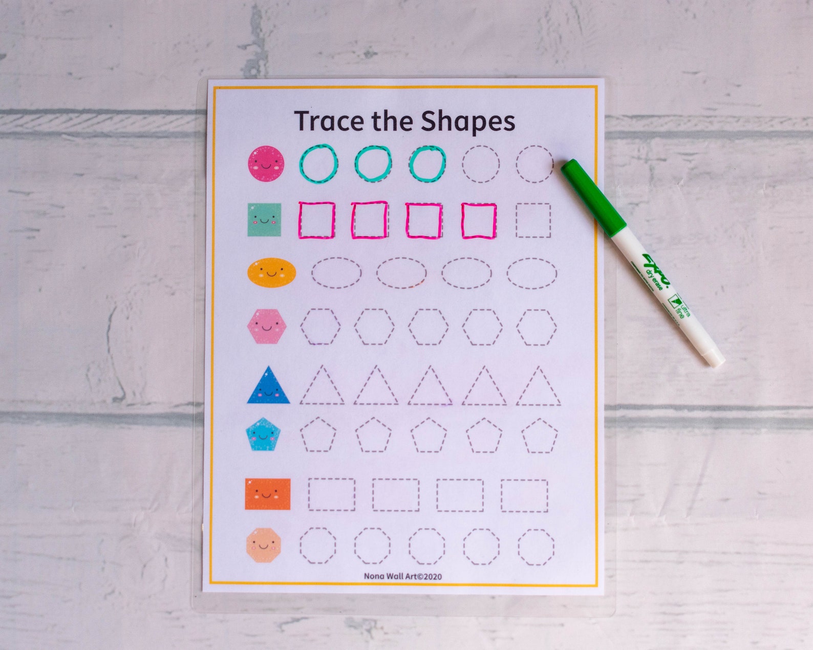 Educational Activity Shapes Worksheet Bundle Homeschool | Etsy