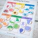 Sorting by Color, Busy Book Printable, Preschool Activity, Homeschool ...