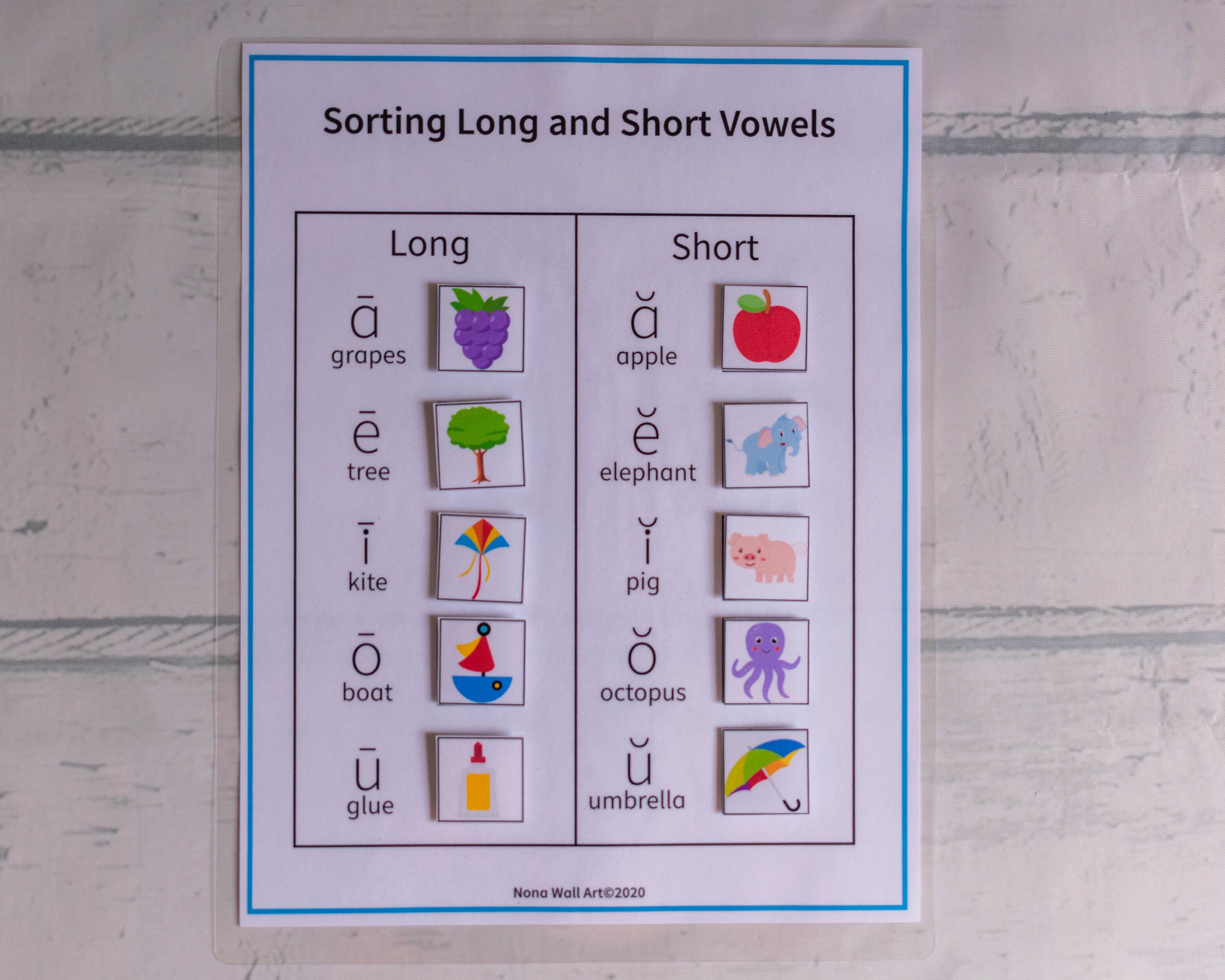 Learning Vowels Busy Book Printable Long and Short Vowels | Etsy