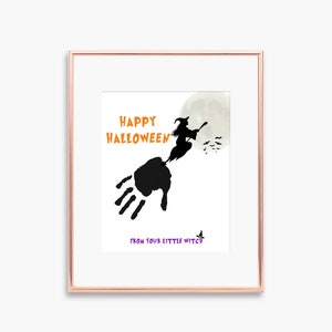 Happy Halloween Handprint Craft Keepsake for Kids Baby - Etsy