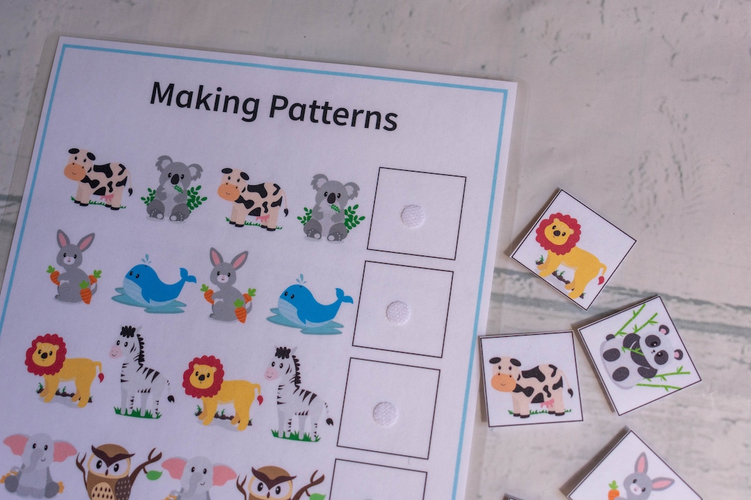 Educational Activity, Pattern Worksheet, Homeschool Printable, Busy ...