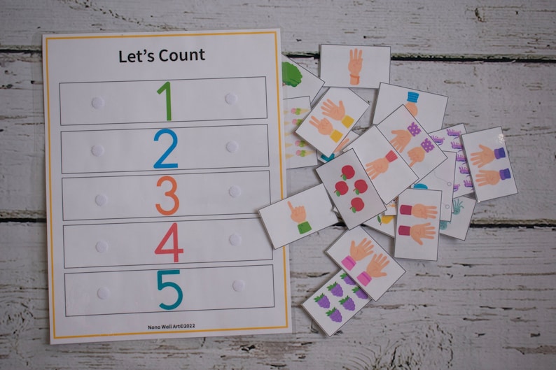 Let's Count Busy Binder Printable Counting Activity - Etsy