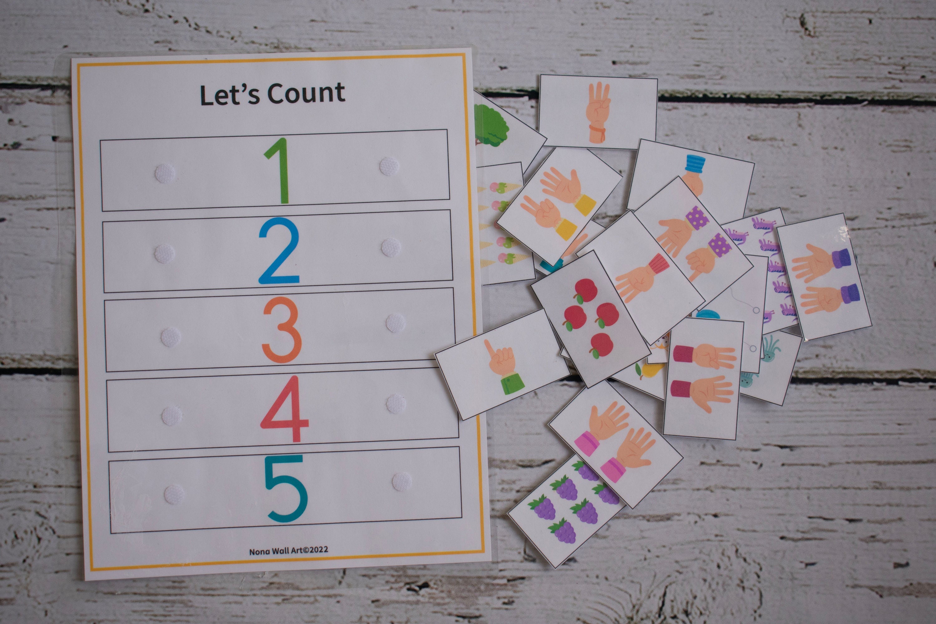 Counting Activity: Toddler Busy Binder Printable (digital File) - Etsy