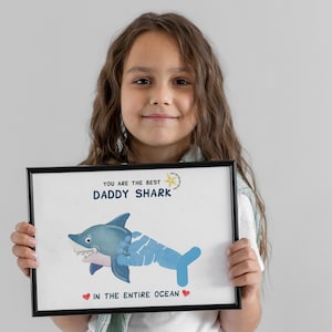 Daddy Shark Footprint Art: Father's Day DIY Keepsake (digital File) - Etsy