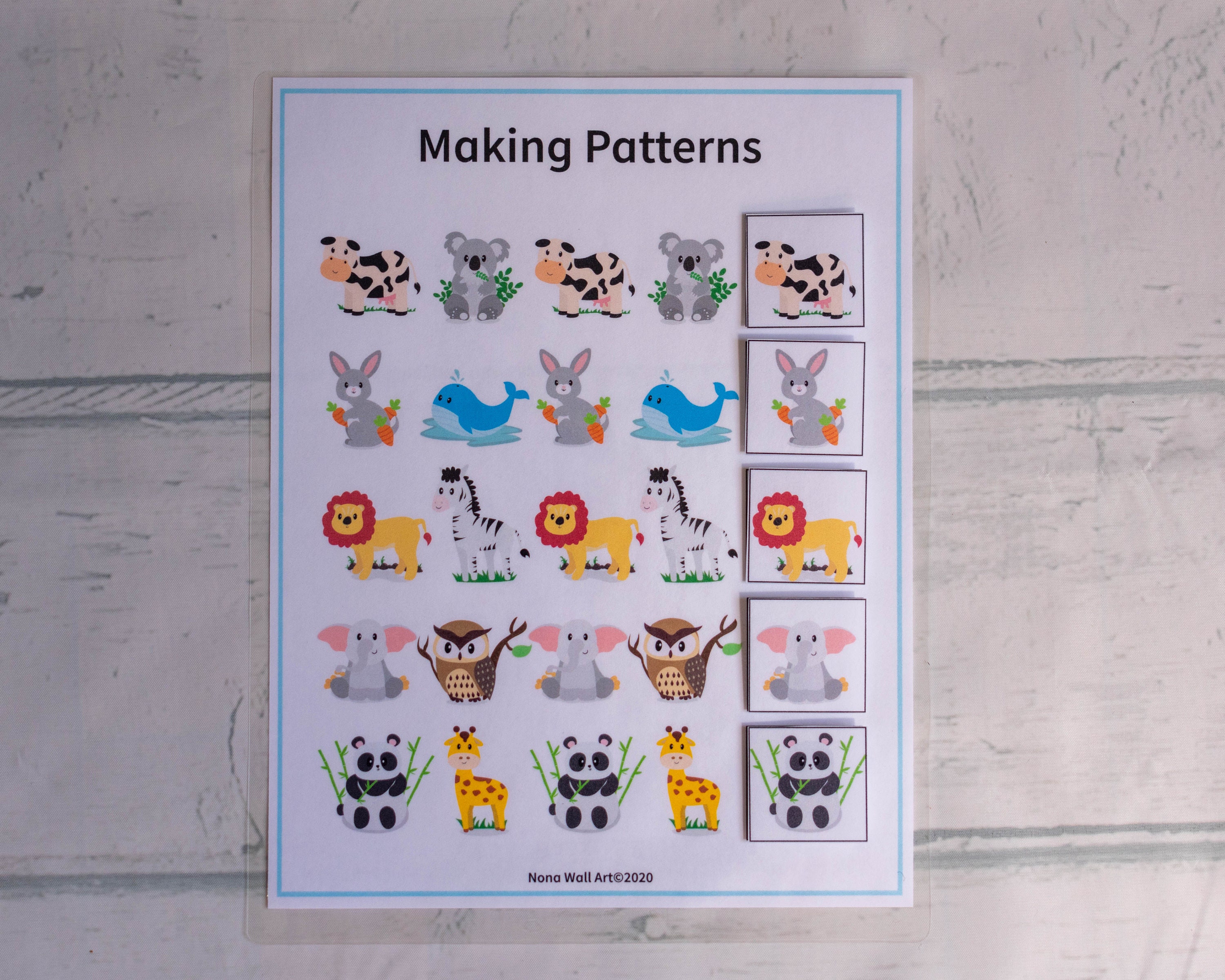 Educational Activity Pattern Worksheet Homeschool Printable - Etsy