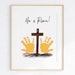 He is Risen Easter Handprint Craft for Kids Christian Keepsake, Sunday ...
