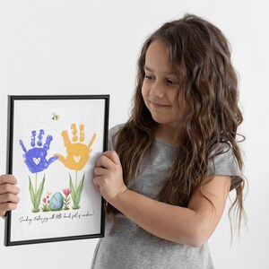 Easter Handprint Craft for Kids - Digital DIY Template for Preschool ...