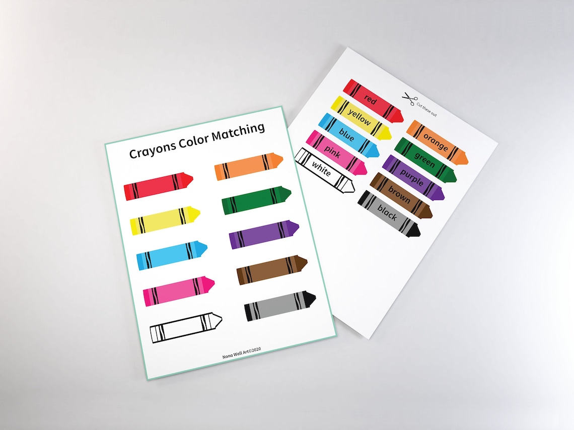 Color Matching Game Busy Book Printable Educational - Etsy