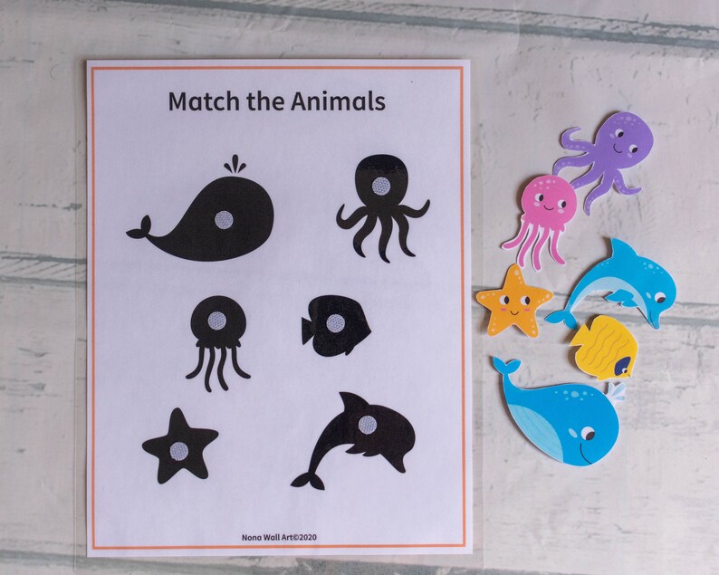 Educational Activity Visual Discrimination Matching Game - Etsy