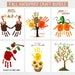 Fall Handprint Craft Bundle Printable DIY Autumn Art Memory - Etsy