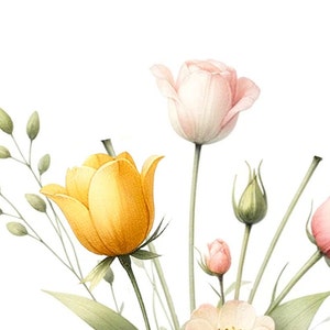 Mother's Day Craft Handprint Art, Handmade With Love Roses Bouquet for ...