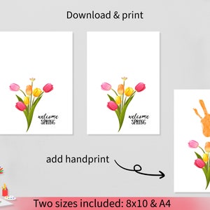 Easter Craft Bundle, DIY Handprint Footprint Template, Preschool Craft ...