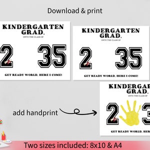 Kindergarten Graduation Handprint Art Kids DIY Crafts Class - Etsy