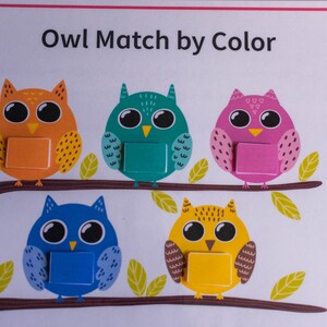 Color Matching Game, Busy Book Printable, Educational Activity ...