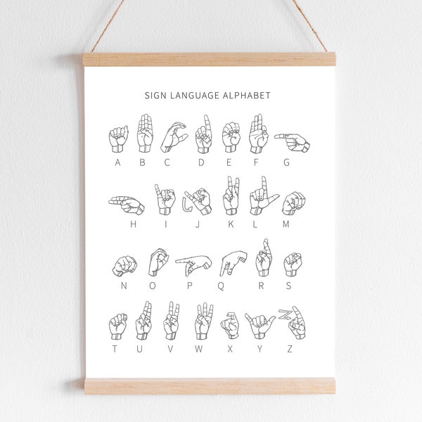 Sign Language Art - Etsy