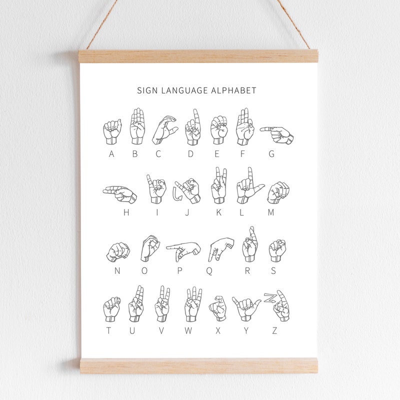 Sign Language Art - Etsy