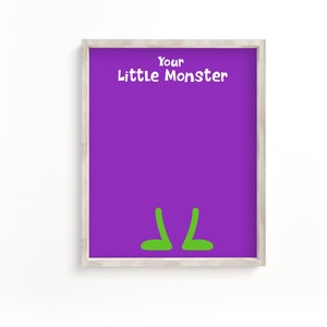 Halloween Handprint Craft, Your Little Monster Handprint, Keepsake for ...