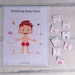 Body Parts Matching Game: Homeschool Learning Activity (digital File ...