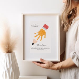 Teacher Appreciation Handprint Gift, the Influence of a Good Teacher ...