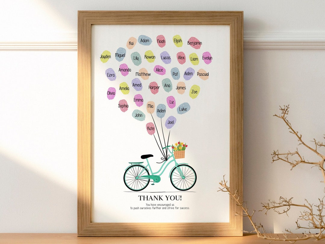 Teacher Appreciation Gift, DIY Personalized Thumbprint Keepsake From ...