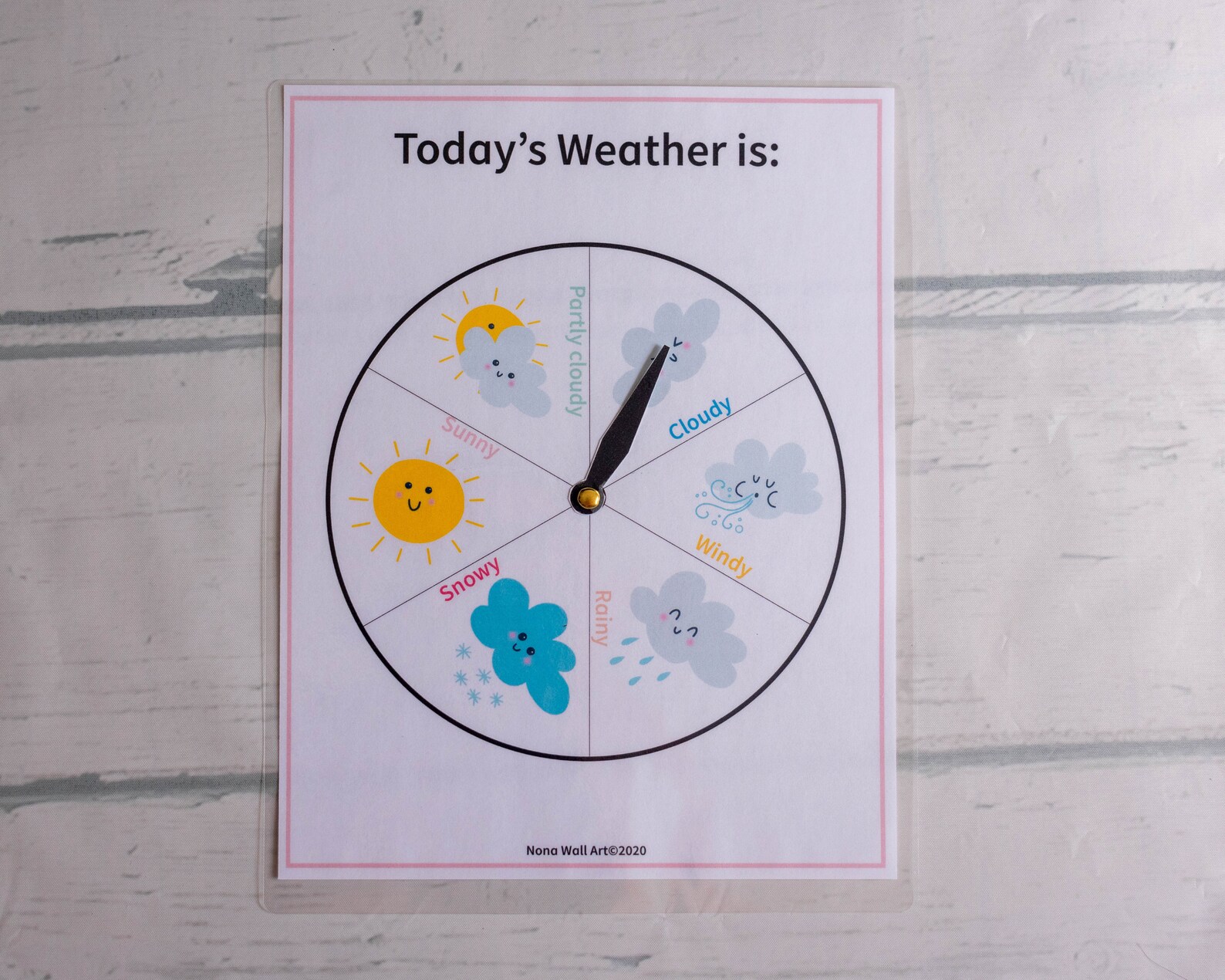 Weather Wheel for Kids Busy Book Printable Circle Time - Etsy