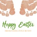 Easter Craft Template DIY Bunny Footprint Hoppy Easter - Etsy